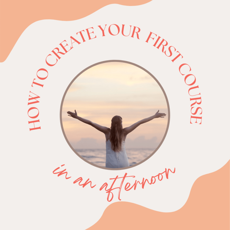 How to Create Your First Course in an Afternoon